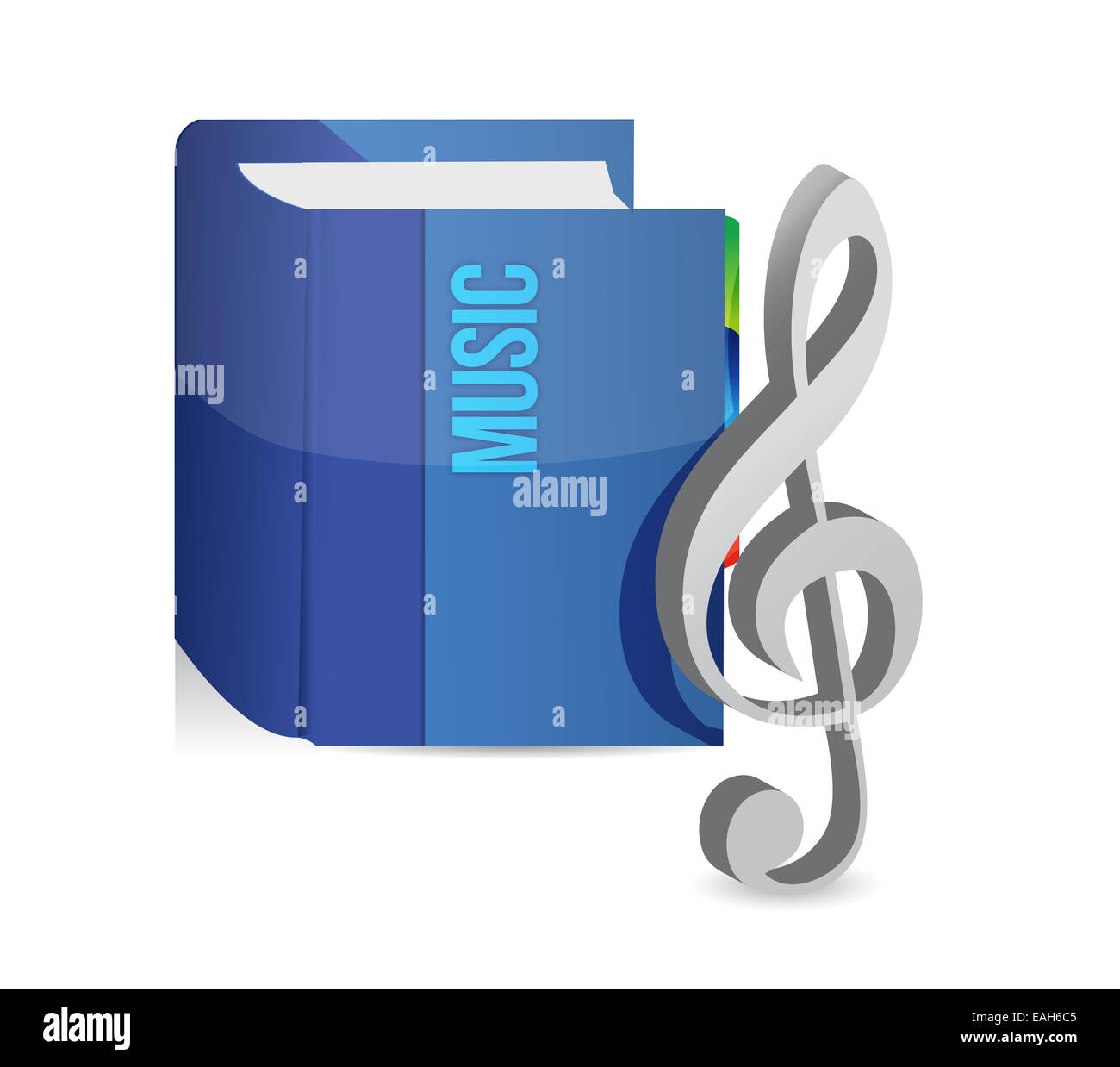 Music education book illustration design Stock Photo - Alamy