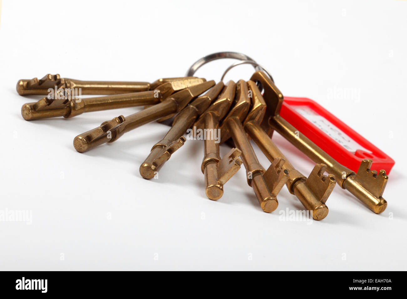bunch of five lever mortice keys Stock Photo - Alamy