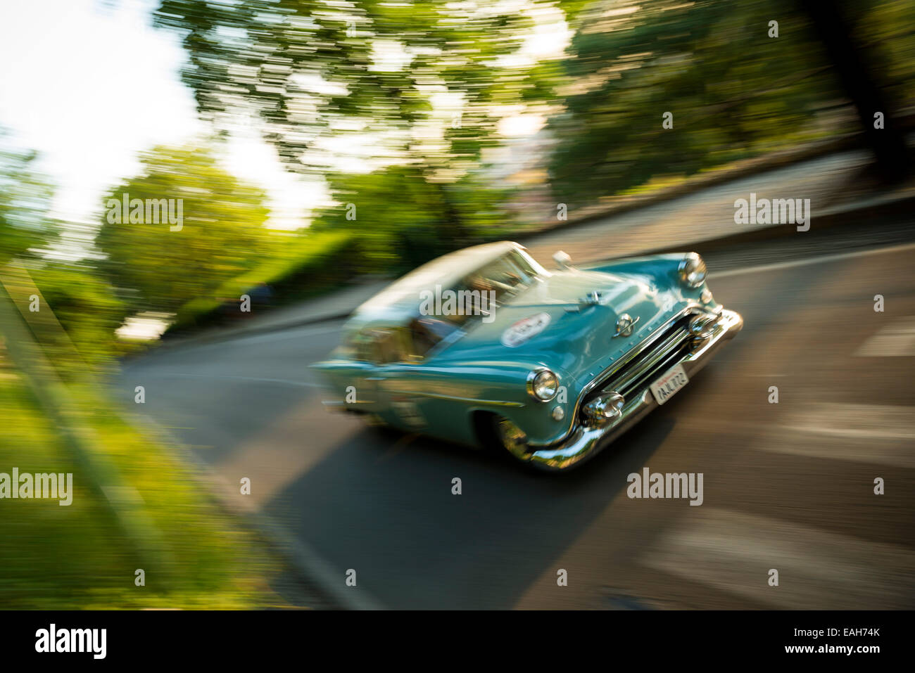 ´Driving Classic Oldsmobile Stock Photo - Alamy