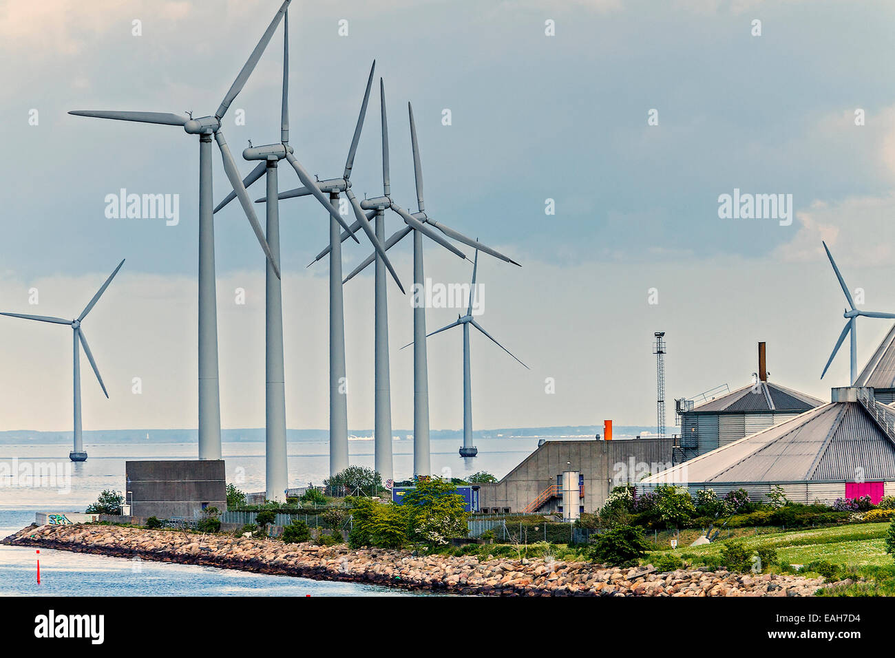 Wind Generator Farm Copenhagen Denmark Stock Photo - Alamy