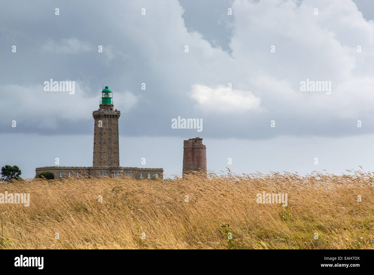 Brittany: Cap Frehel Lighthouse Channel Continental France Stock Photo ...
