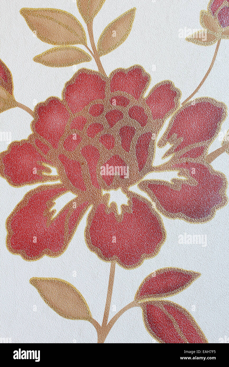 Rose floral wallpaper, texture background Stock Photo - Alamy