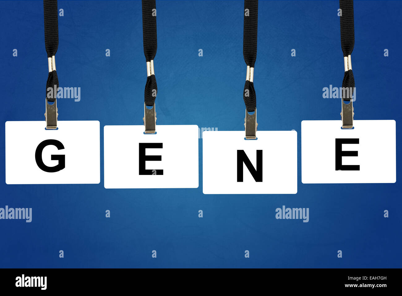 gene word on badge with blue background Stock Photo - Alamy