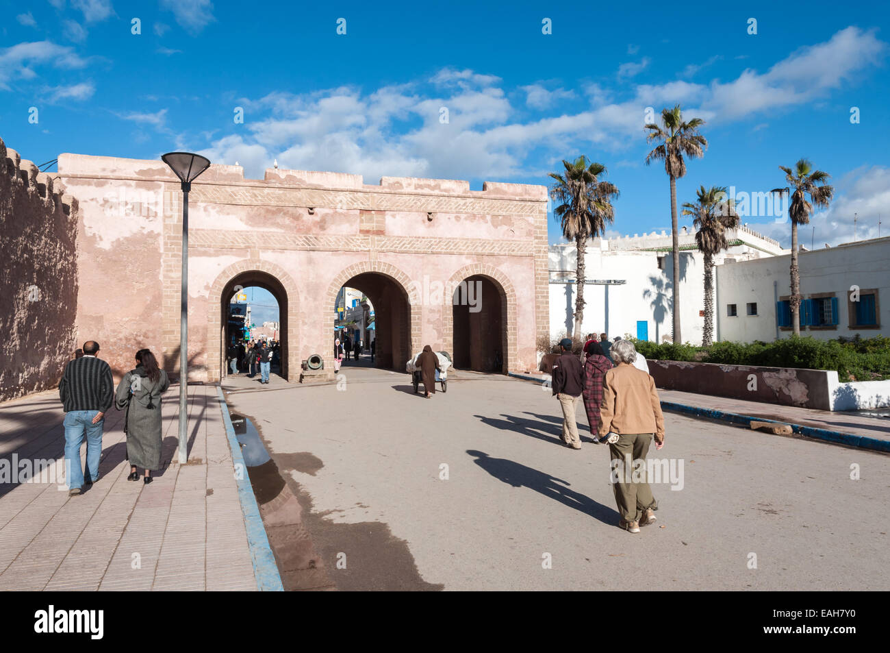 Gate to the medina of Essaouira, Morocco, Africa Stock Photo - Alamy