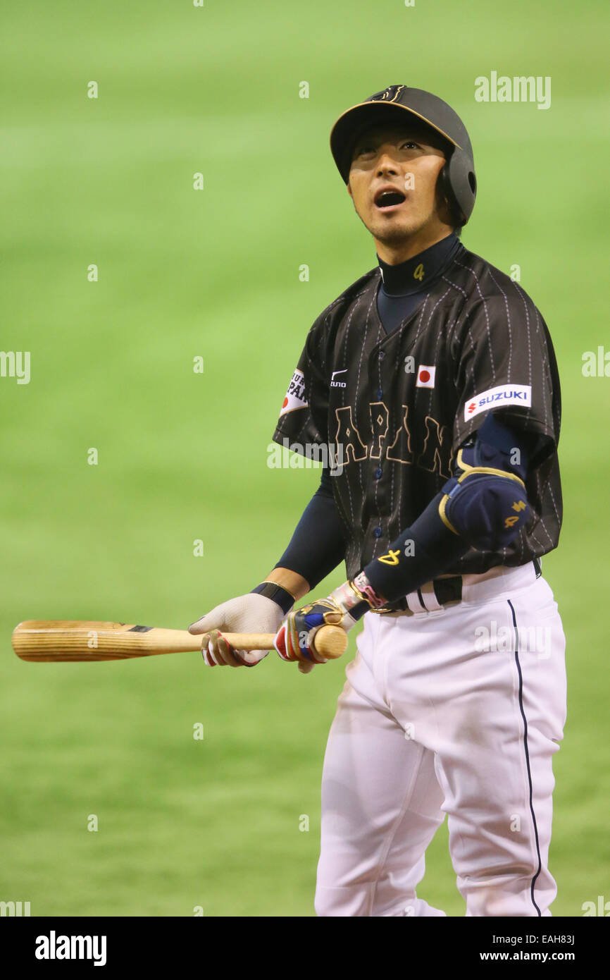 Tokyo, Japan. 14th Nov, 2014. Ryosuke Kikuchi (JPN) Baseball : 2014 All Star Series Game 2 ...