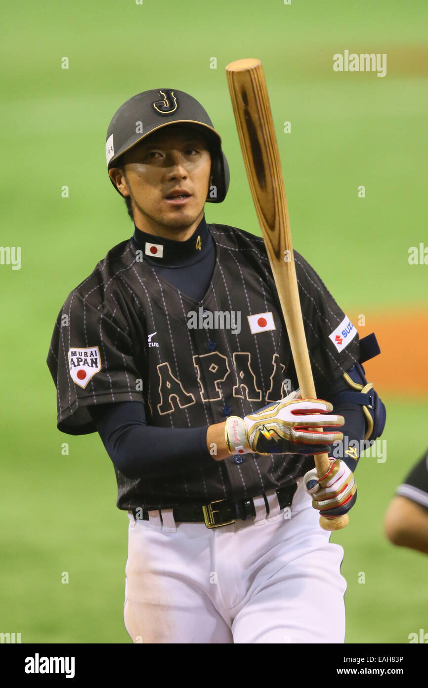 Tokyo, Japan. 14th Nov, 2014. Ryosuke Kikuchi (JPN) Baseball : 2014 All Star Series Game 2 ...