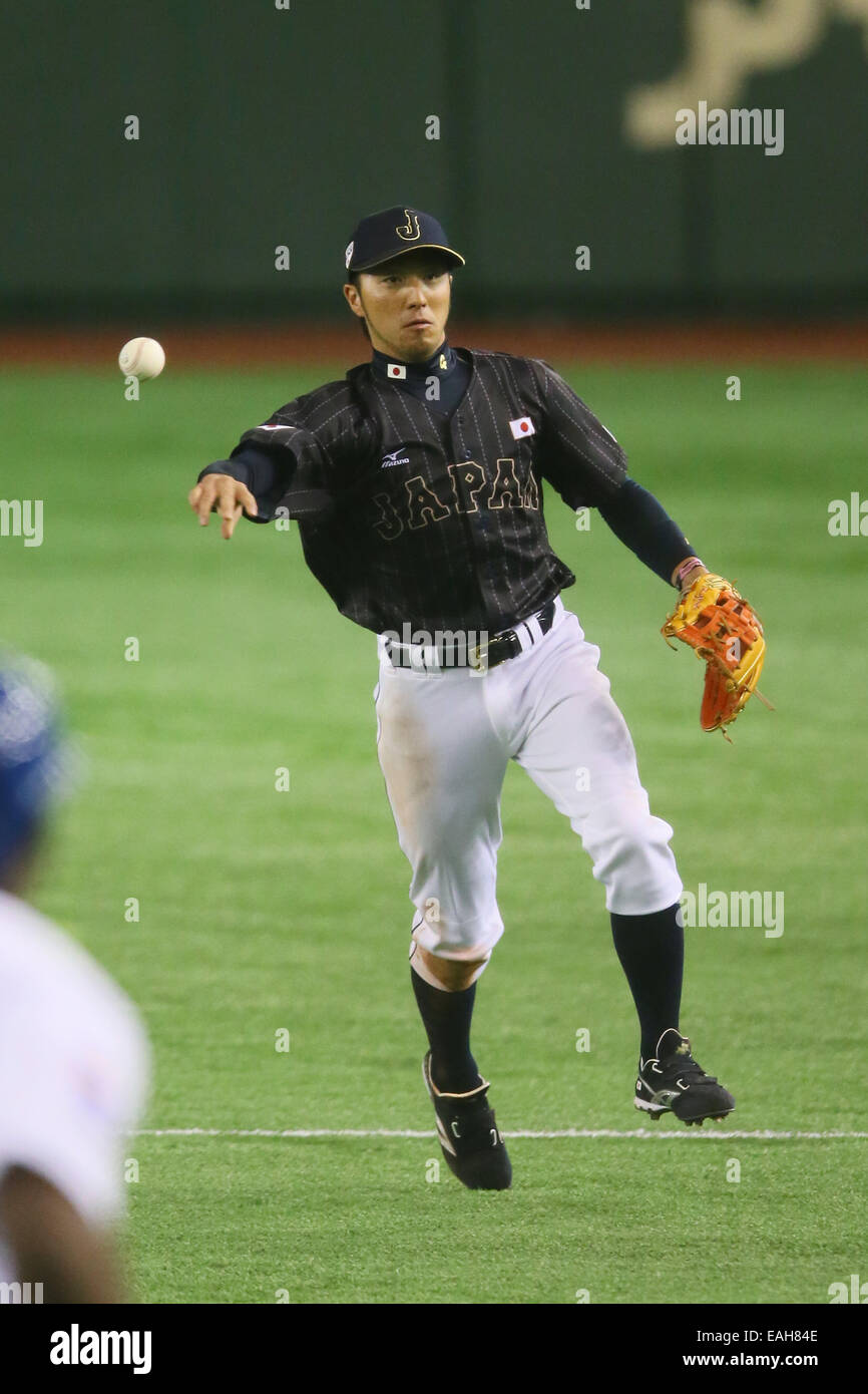 Tokyo, Japan. 14th Nov, 2014. Ryosuke Kikuchi (JPN) Baseball : 2014 All Star Series Game 2 ...