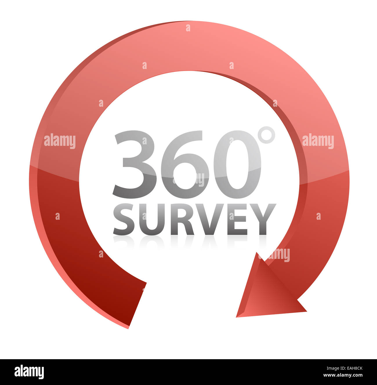 360 survey cycle illustration design over a white background Stock ...