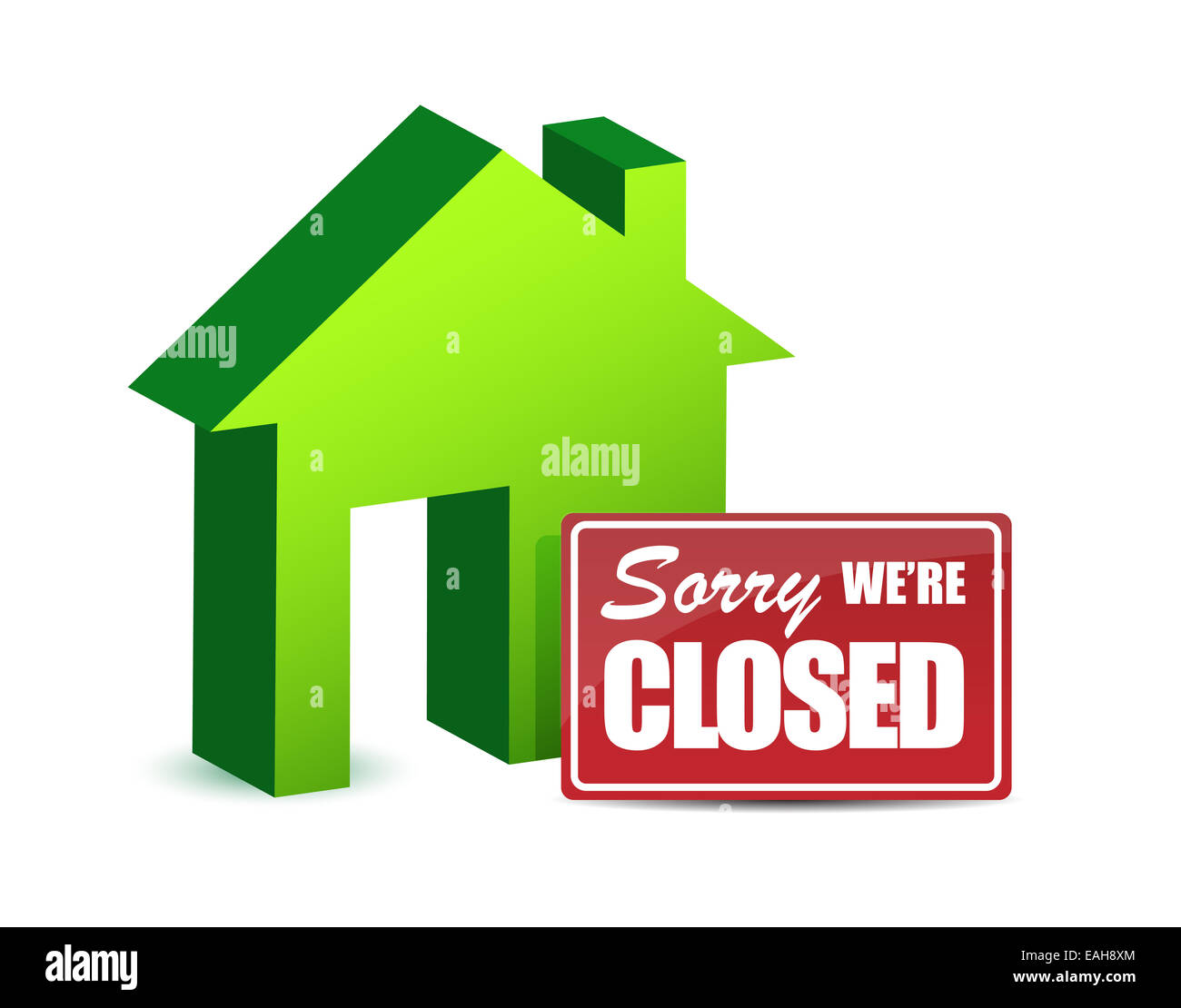 Sorry closed shop window Cut Out Stock Images & Pictures - Alamy