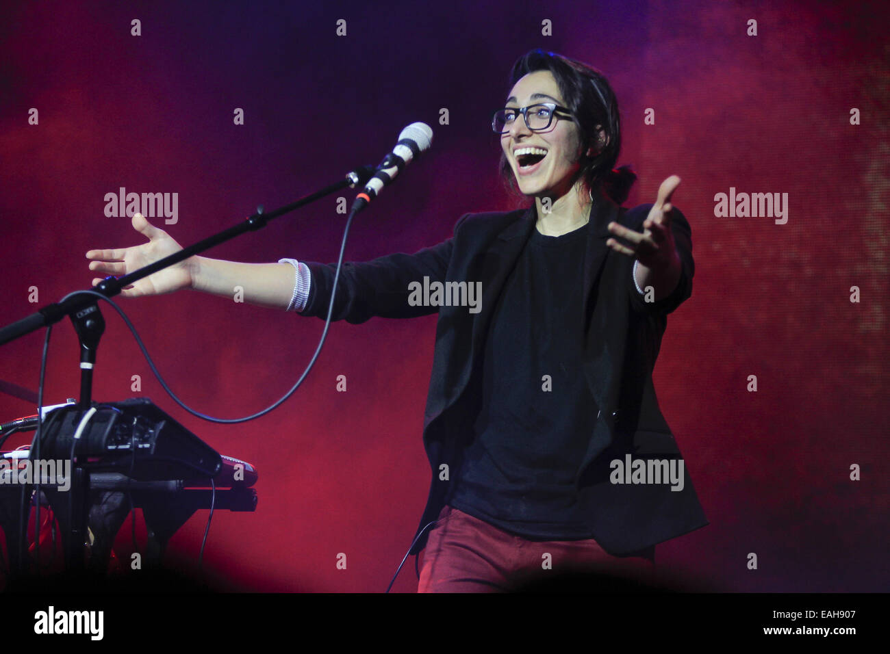 Ny, NY, USA. 14th Nov, 2014. Michelle Chamuel The Voice Season 4 runner ...