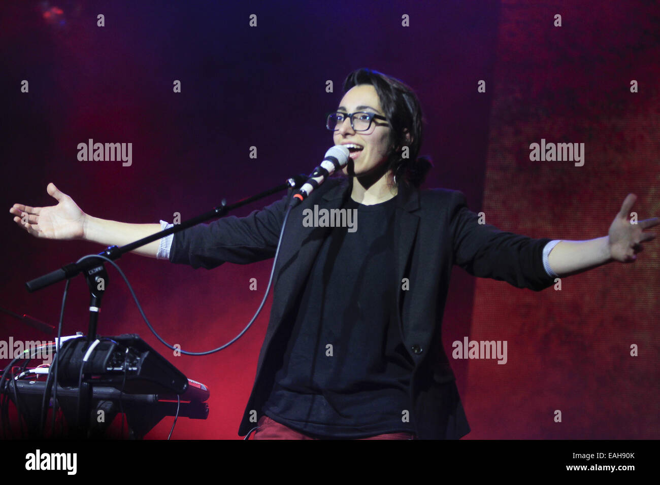 Ny, NY, USA. 14th Nov, 2014. Michelle Chamuel The Voice Season 4 runner ...