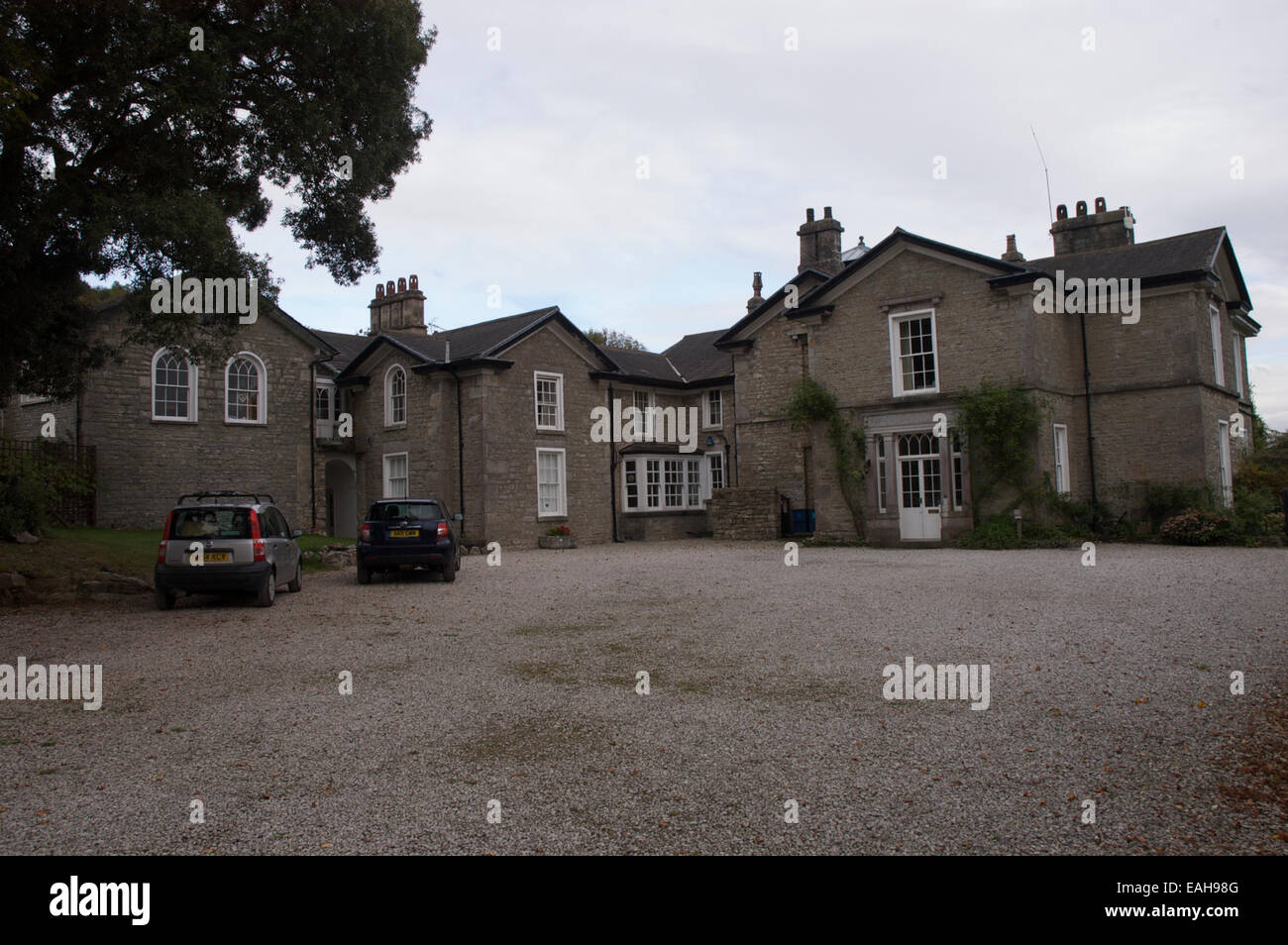 Halecat House Courtyard Stock Photo - Alamy