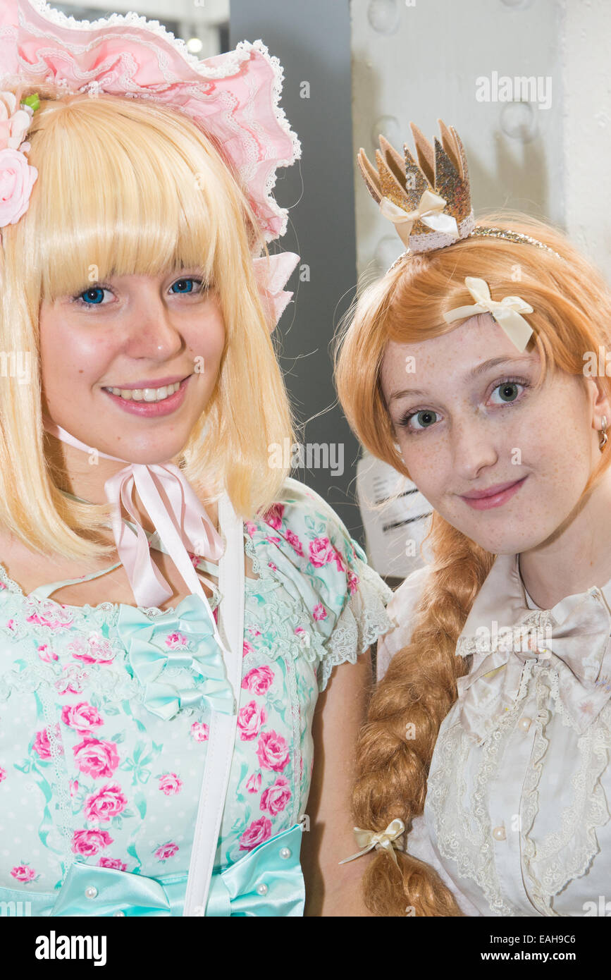 Olympia, London, UK. 15th November 2014. Cosplay outfits at the Hyper ...