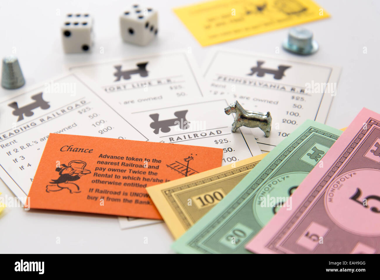 Monopoly board game Stock Photo - Alamy
