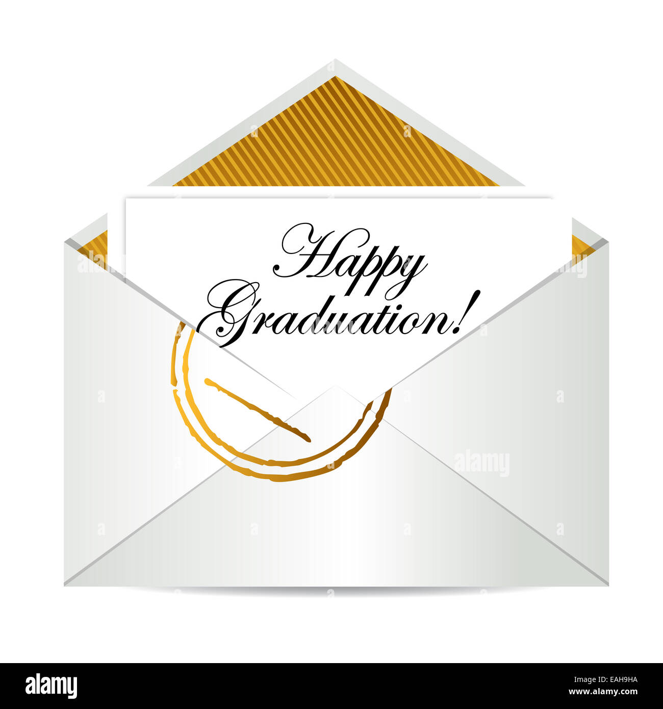 Happy graduation congratulatory letter Stock Photo - Alamy