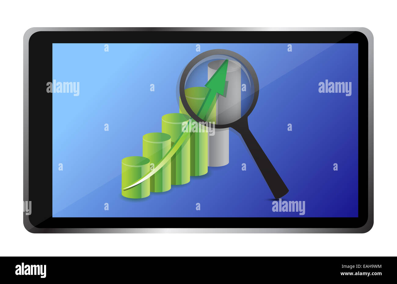 3d online trading graph Cut Out Stock Images & Pictures - Alamy