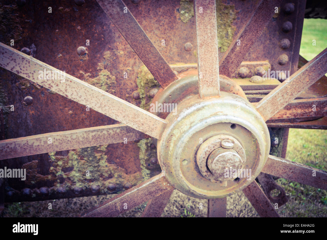 Old rusty wheel Stock Photo - Alamy