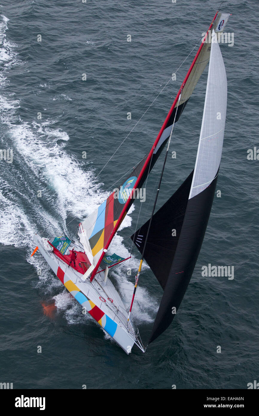 Saint Malo, Brittany, France. 26th Oct, 2014. Boats prepare for the ...