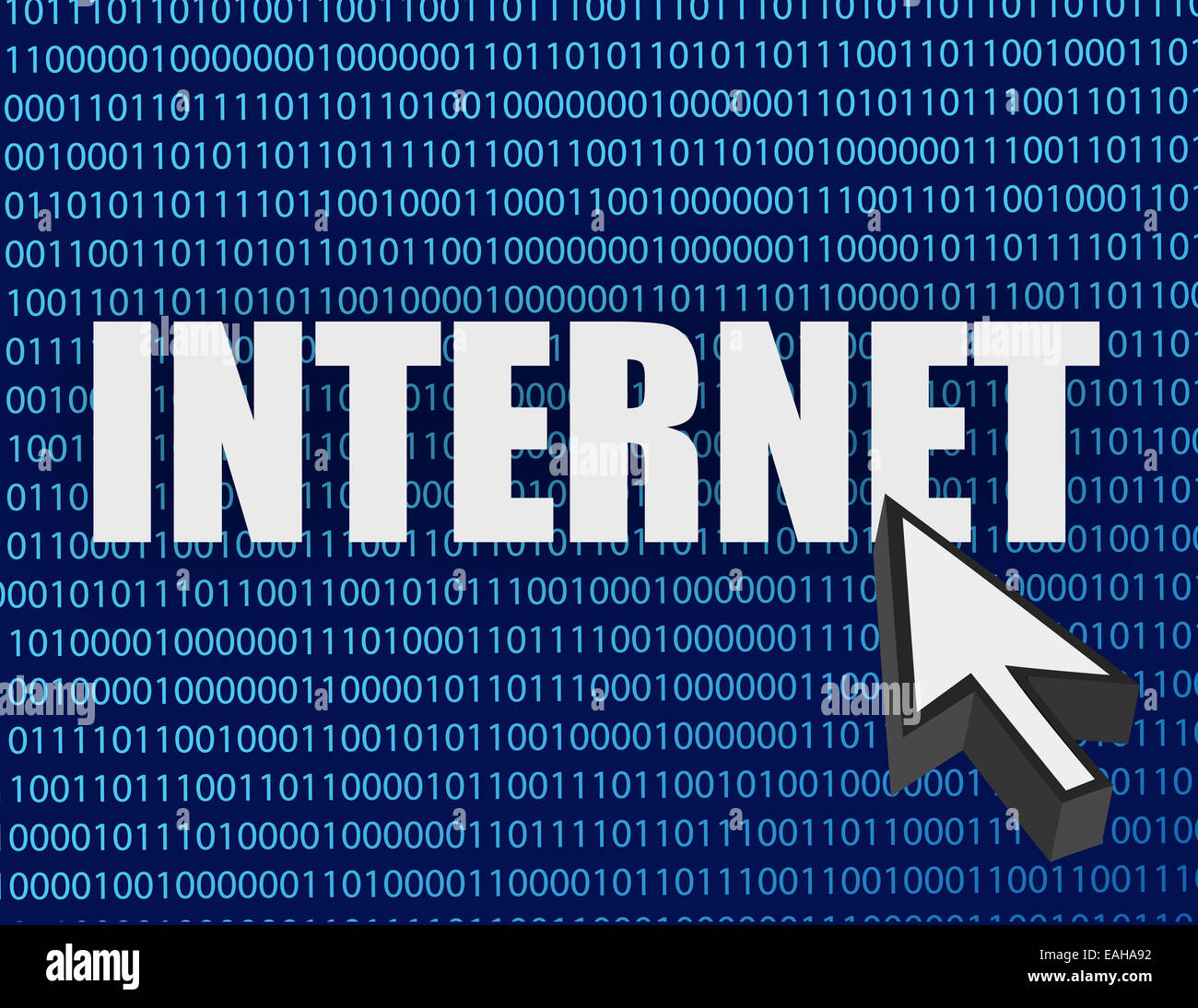 Binary code computer cursor pointer hi-res stock photography and images ...