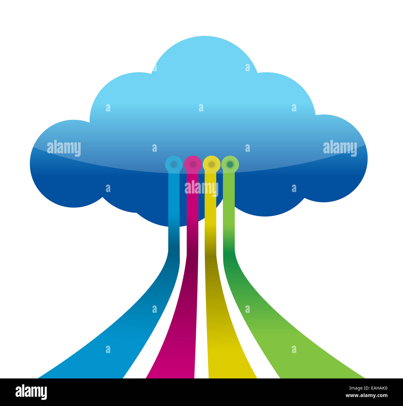 Cloud computing connections Stock Photo - Alamy