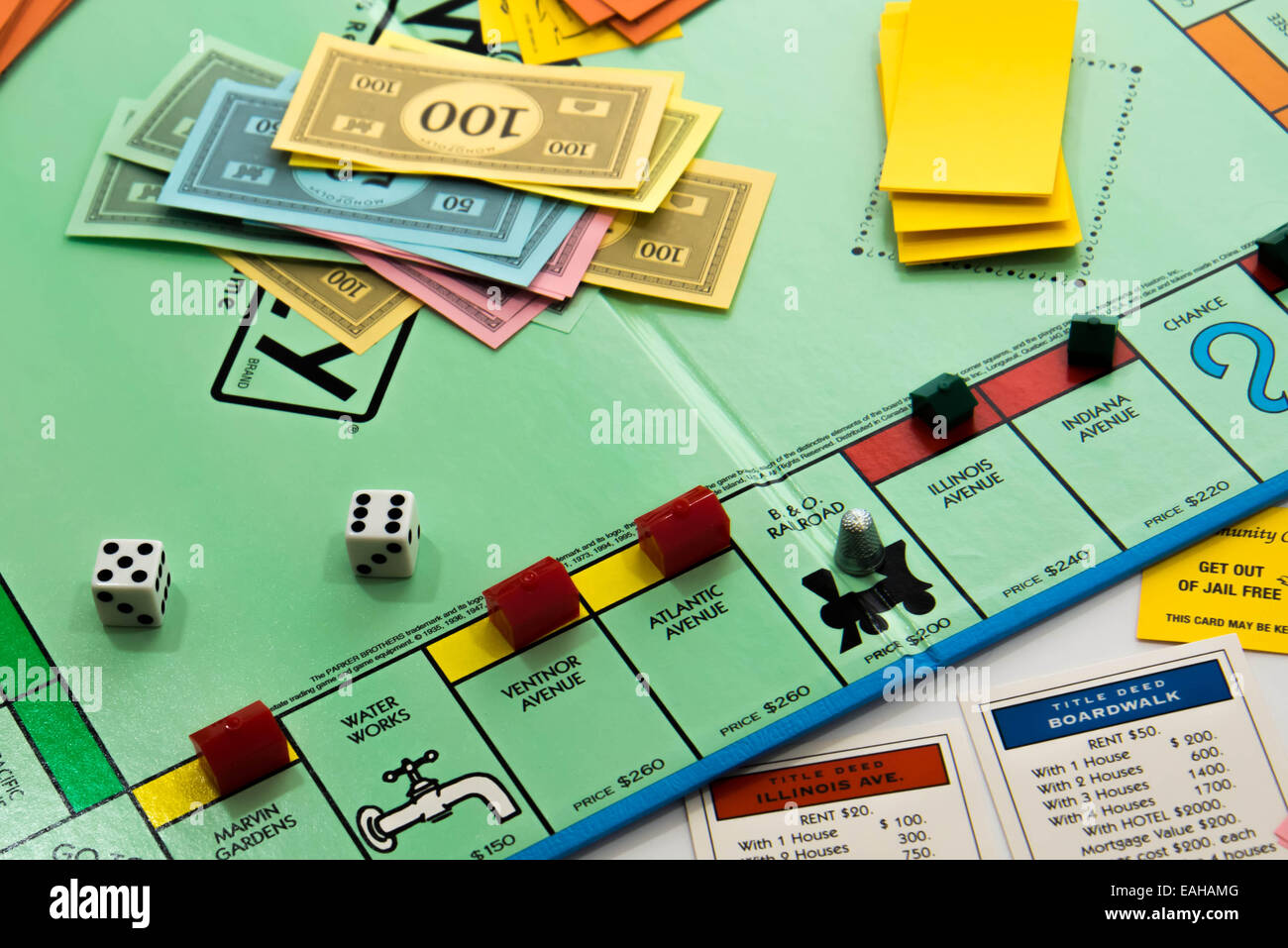 Monopoly board game Stock Photo - Alamy