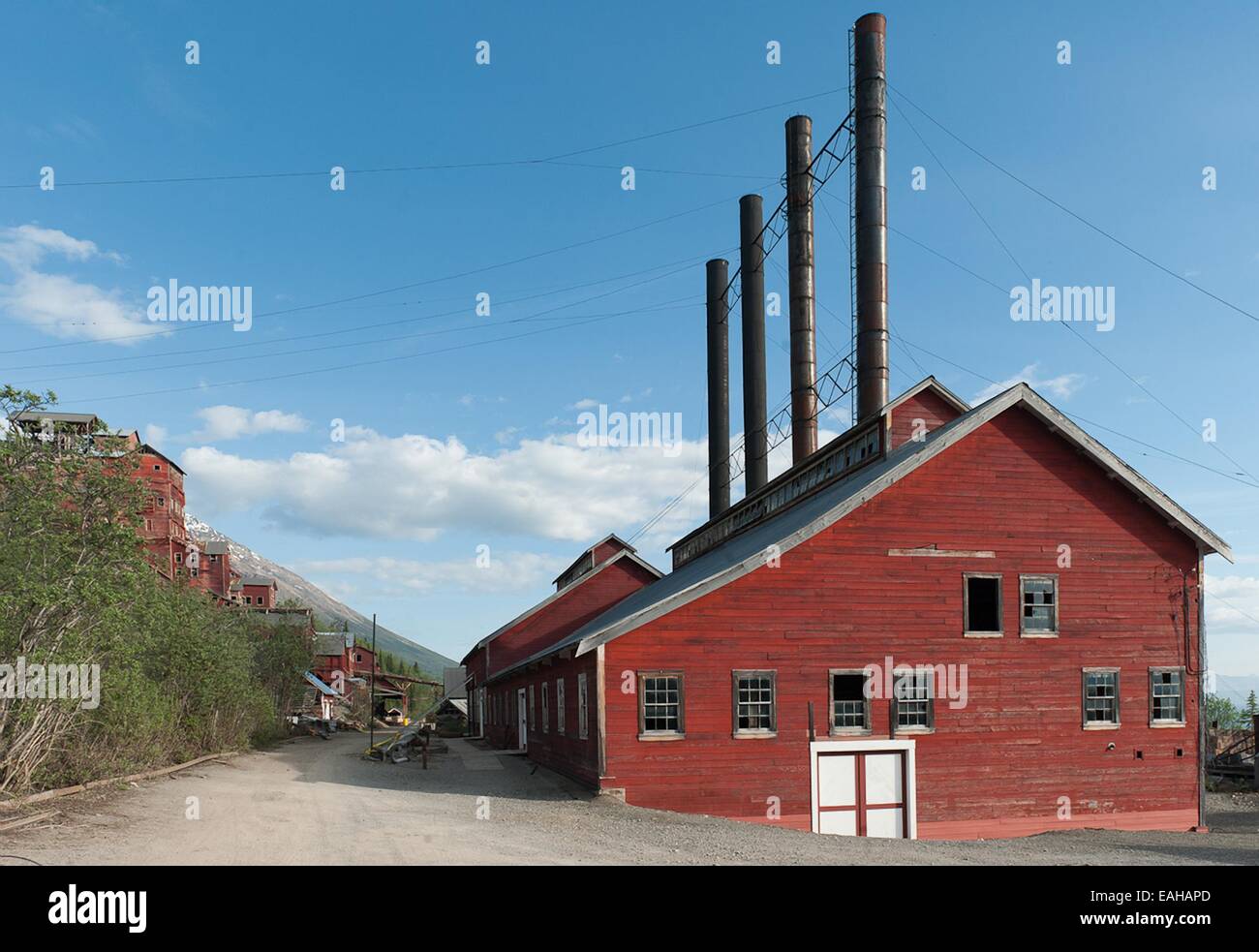 The mine power plant at Kennecott Mines National Historic Landmark once ...