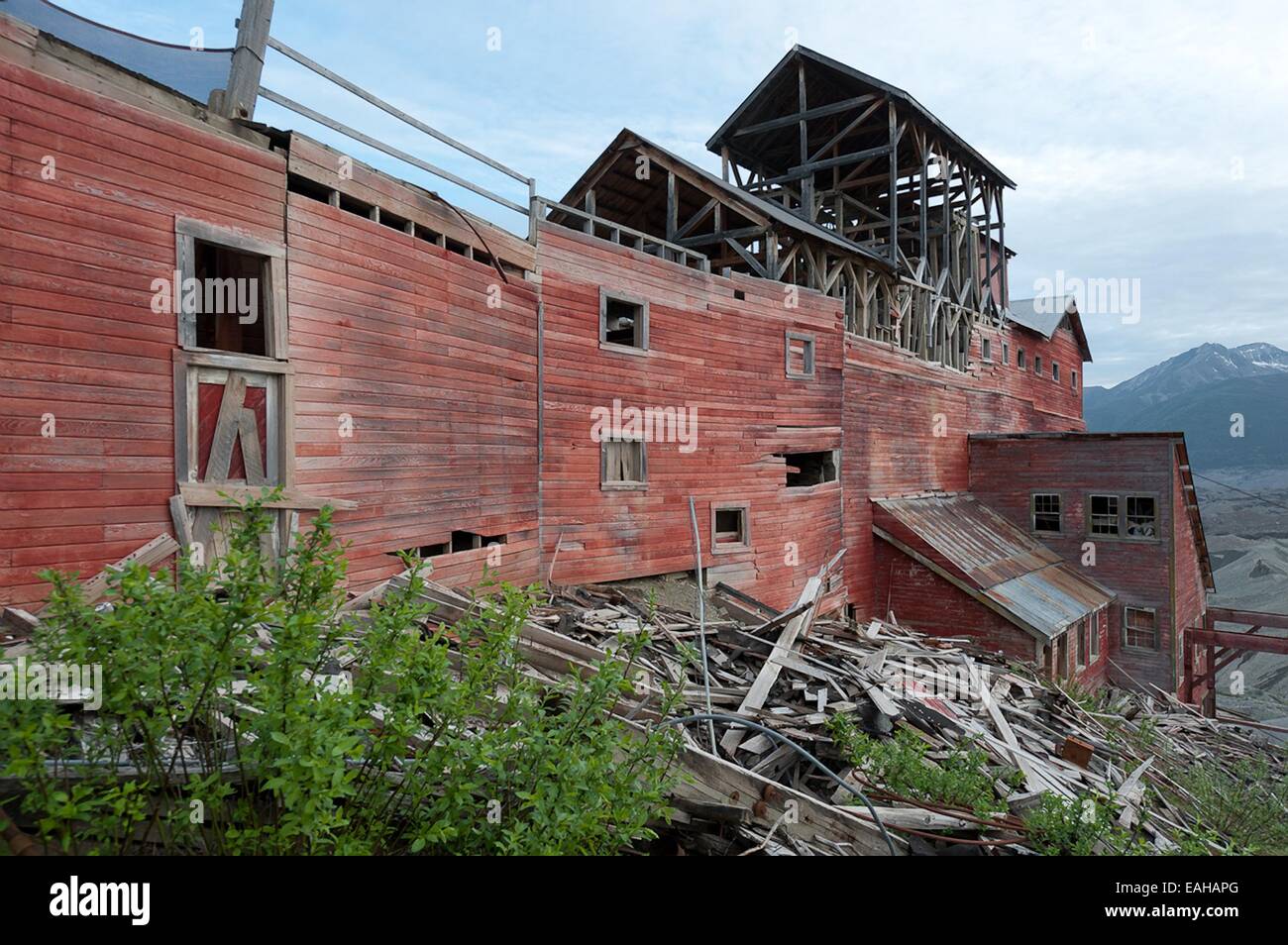 The mine building at Kennecott Mines National Historic Landmark once ...