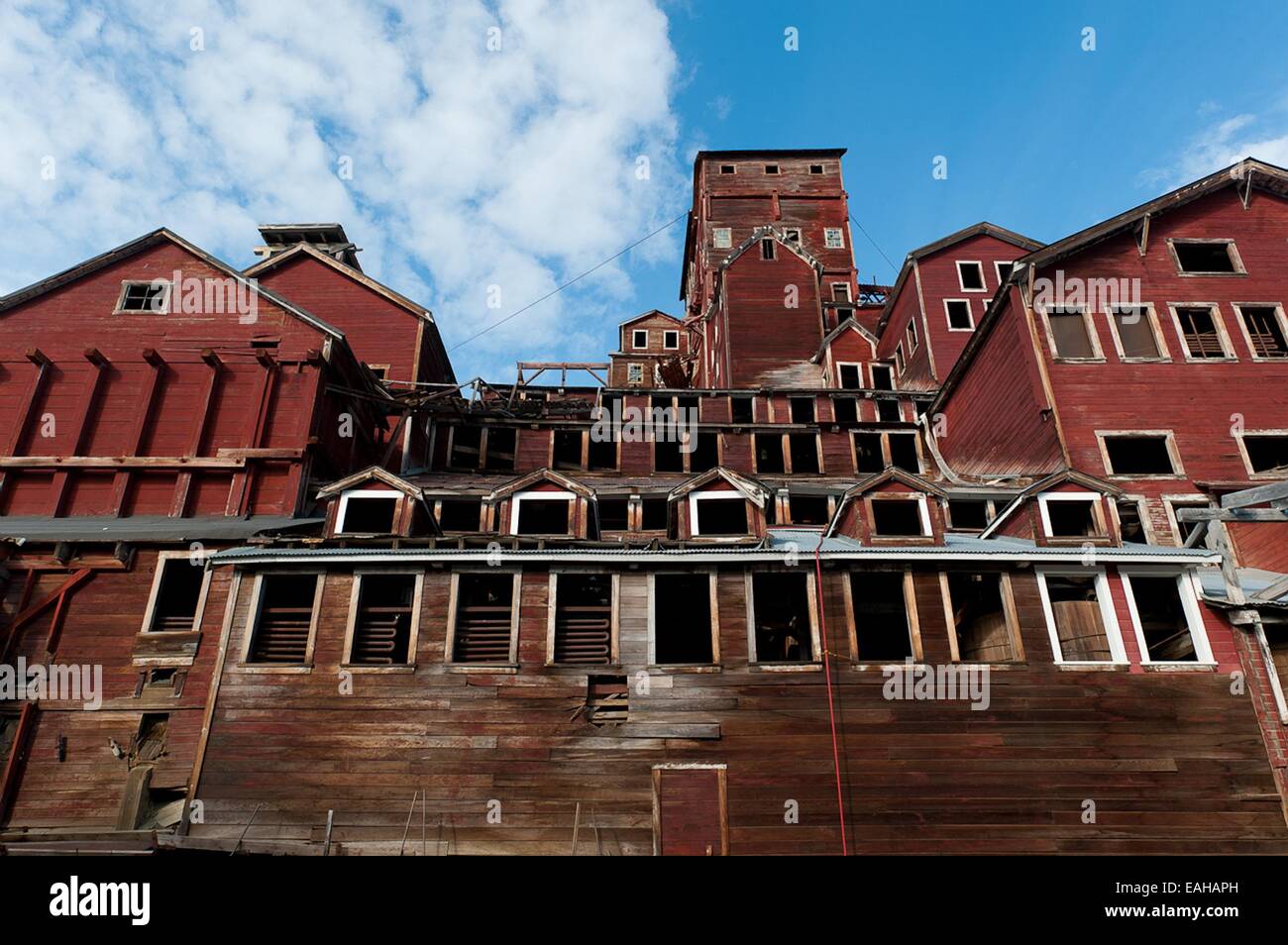 The mine building at Kennecott Mines National Historic Landmark once ...