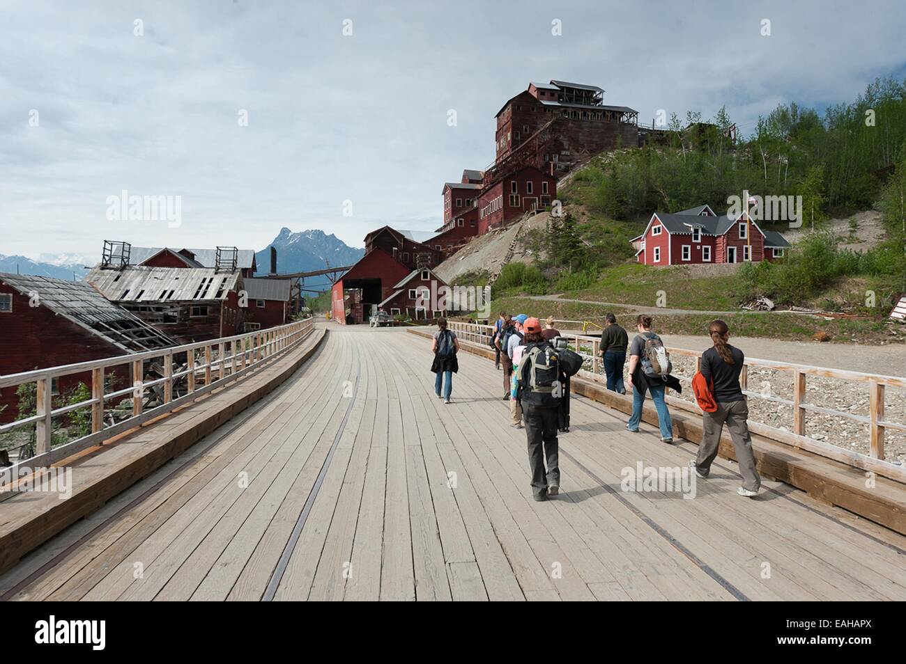 The mine building at Kennecott Mines National Historic Landmark once ...