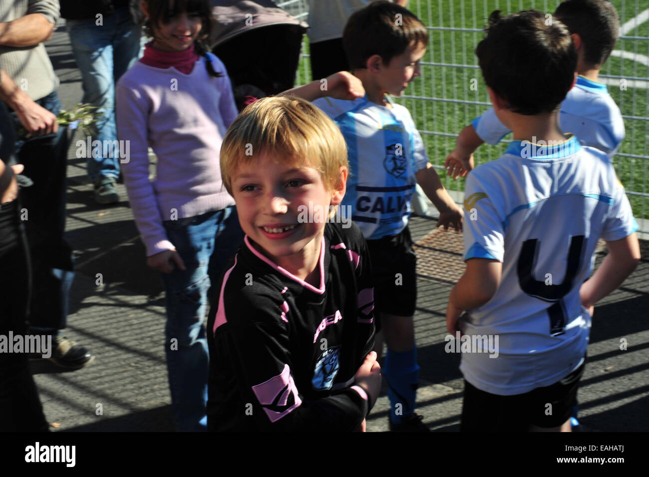 Under Sevens Football Stock Photo - Alamy
