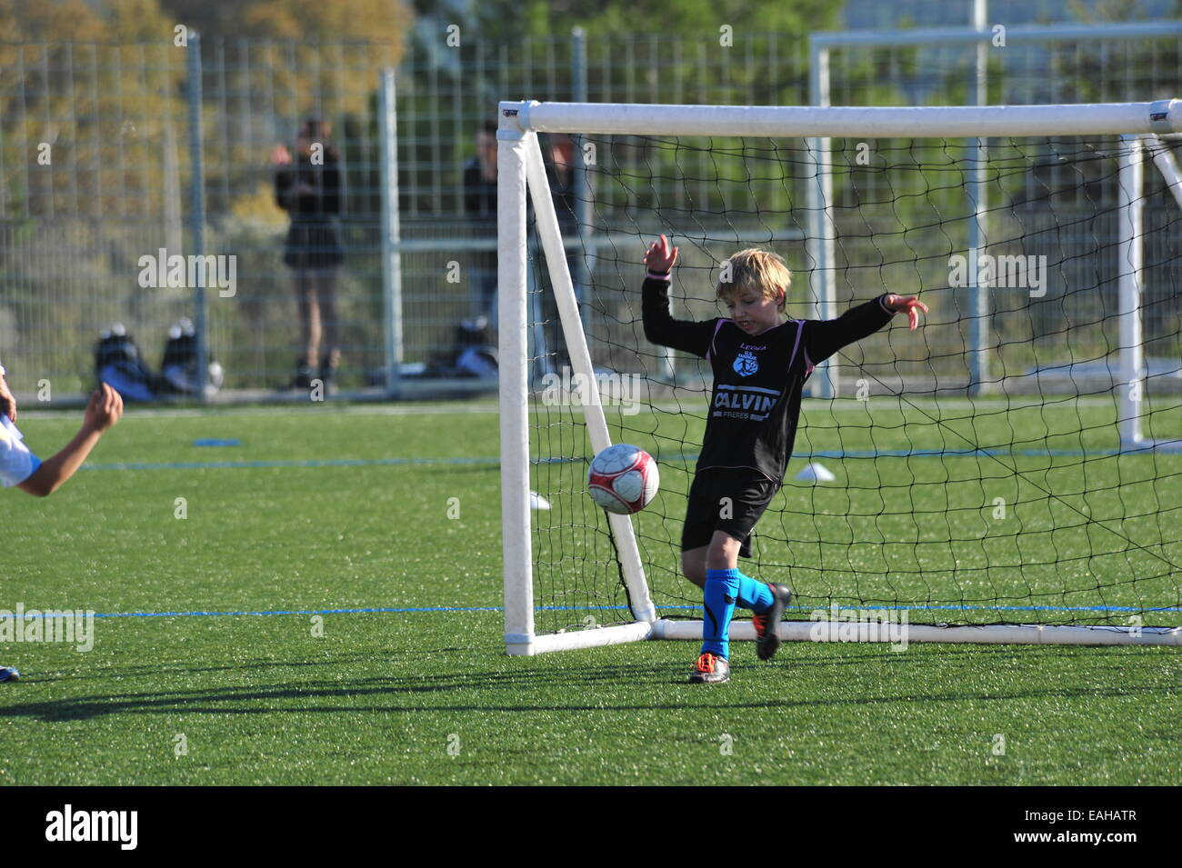 Under Sevens Football Stock Photo - Alamy