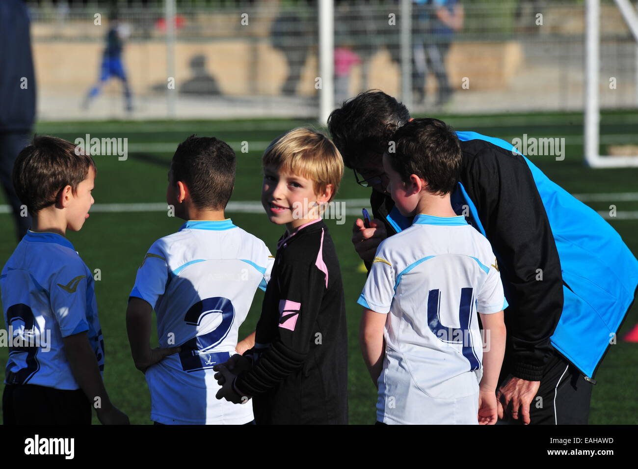 Under Sevens Football Stock Photo - Alamy