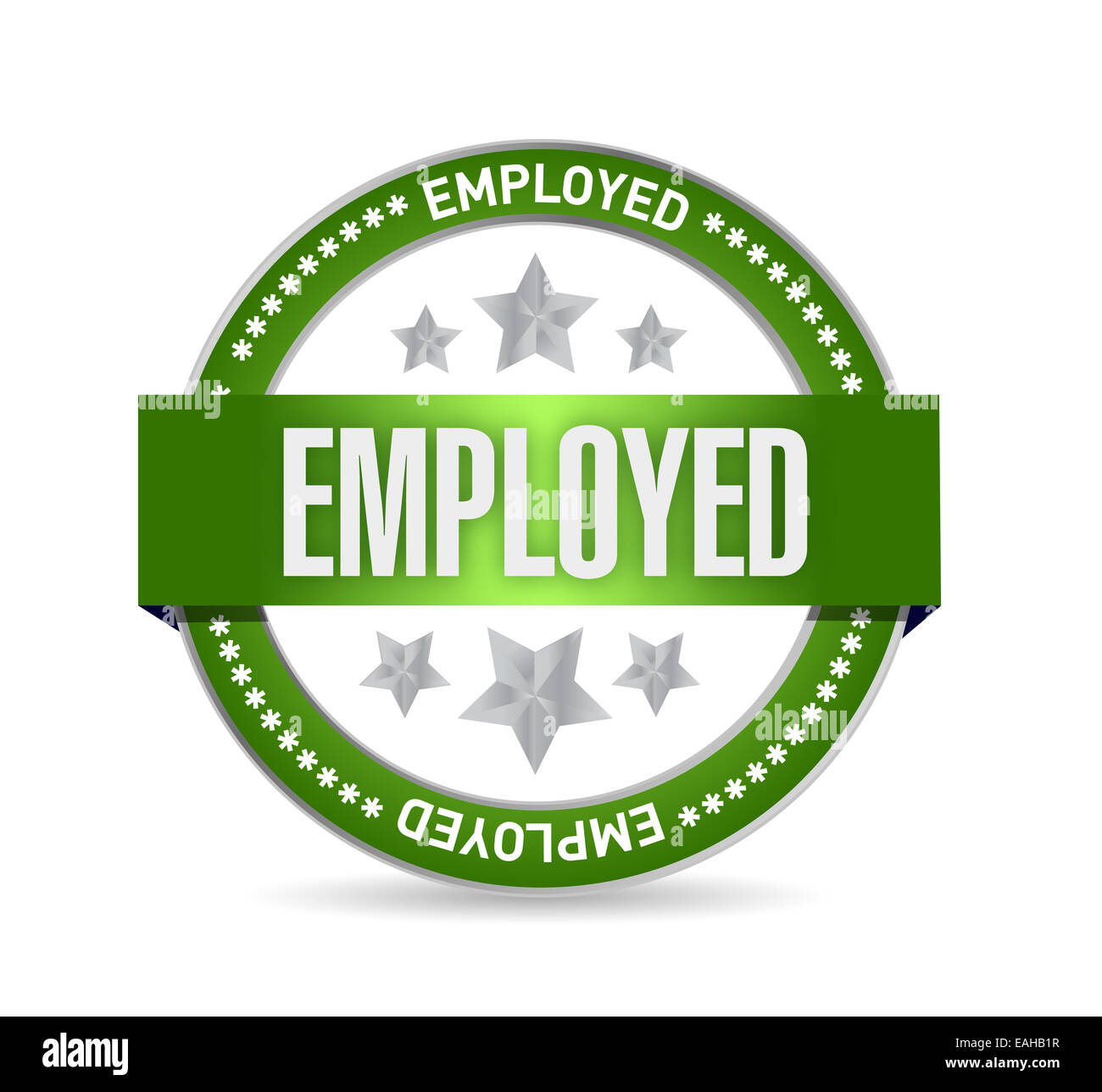 Employment process illustration Cut Out Stock Images & Pictures - Alamy