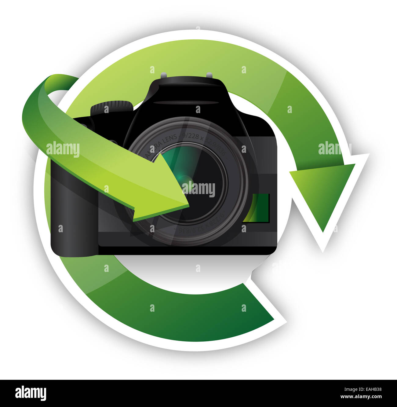 camera cycle graphic illustration design over a white background Stock ...