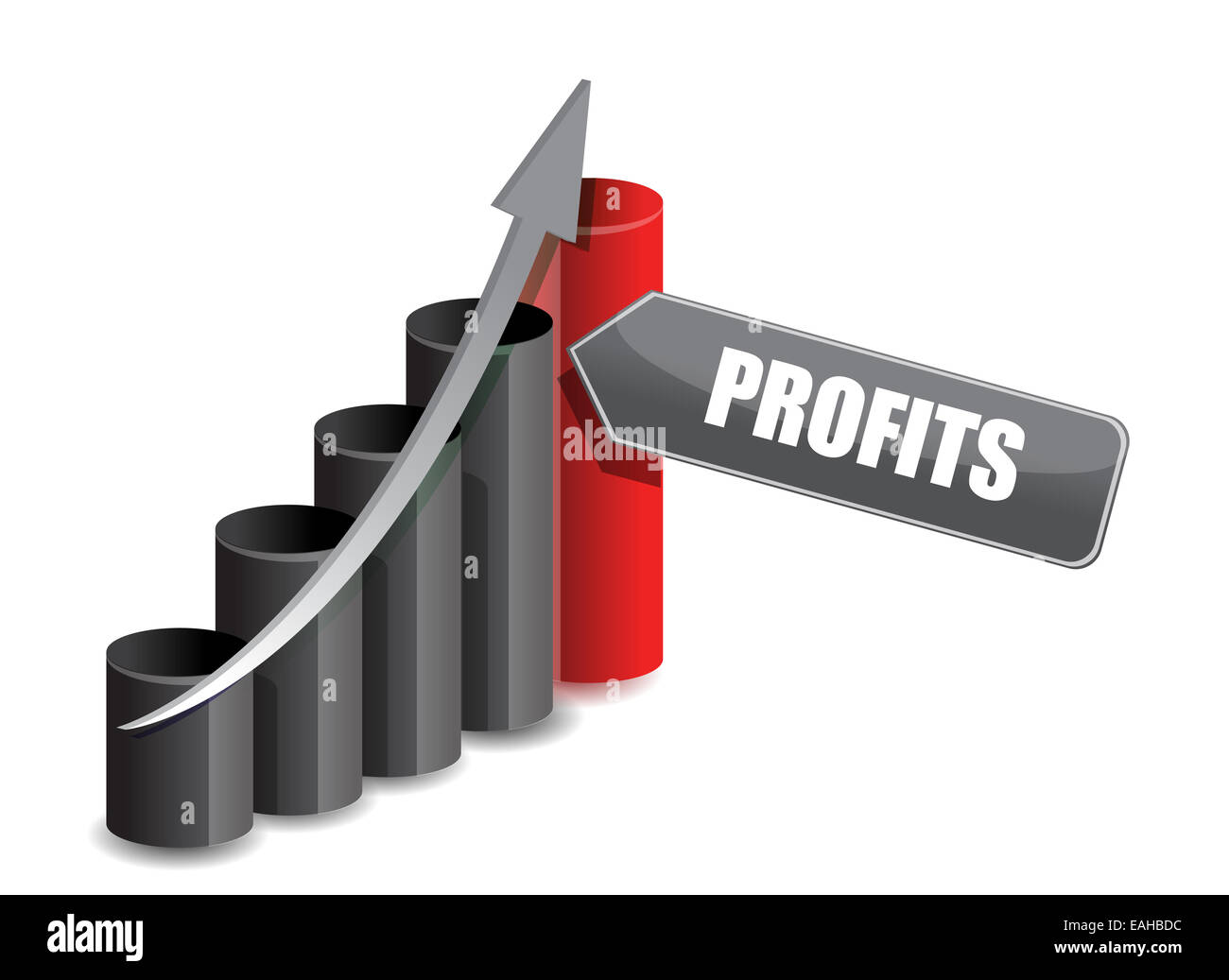 Dark chart profits business graph Stock Photo - Alamy