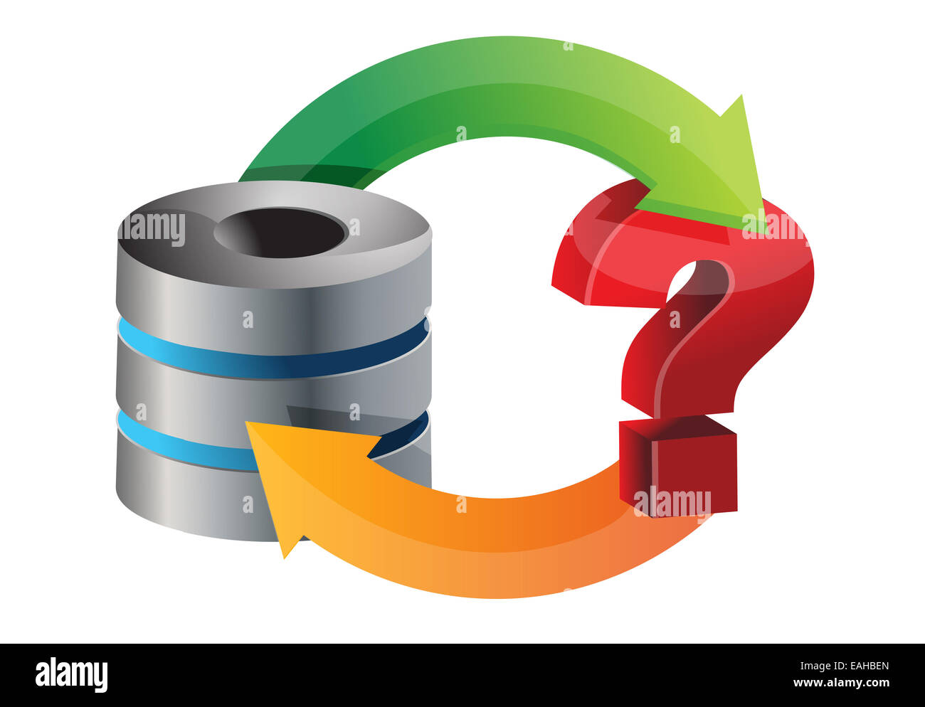 server issues Circle diagram illustration design over a white ...