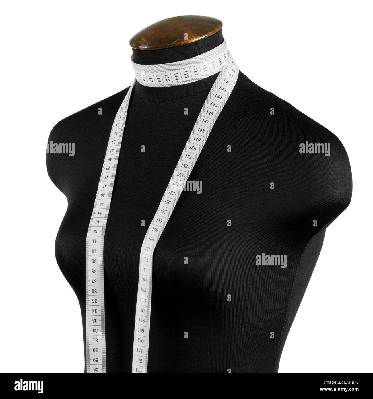 mannequin with measuring tape, isolated on white Stock Photo - Alamy