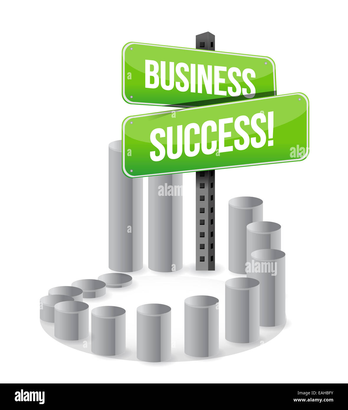 Business success sign graph sign Stock Photo - Alamy