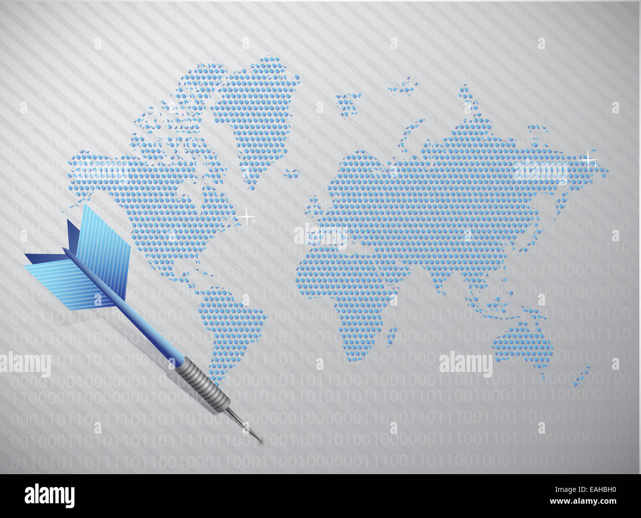 Target international business illustration Stock Photo - Alamy