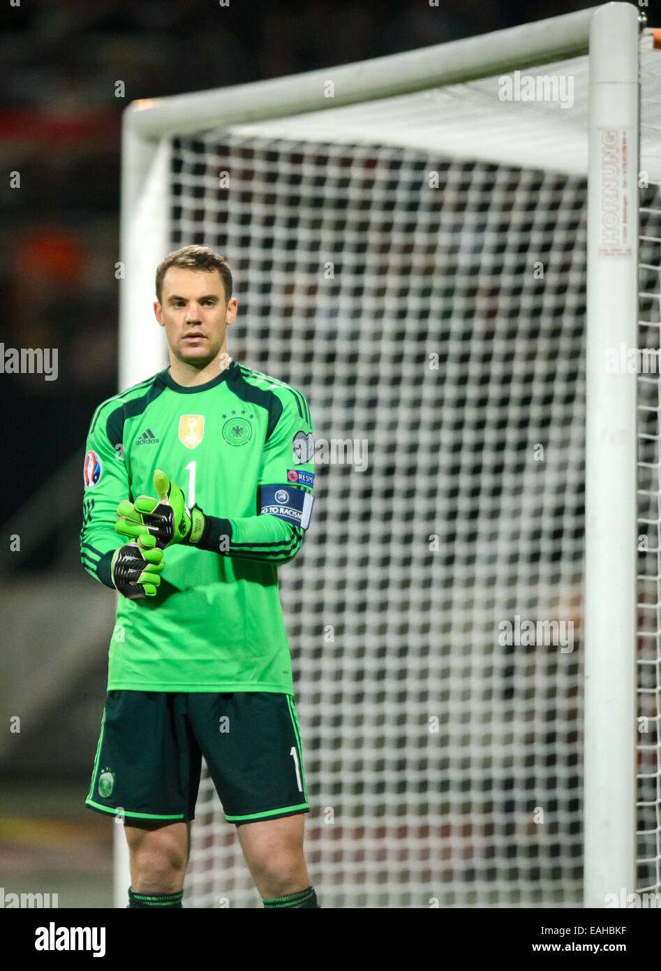 Nuremberg, Germany. 14th Nov, 2014. Germany's goalkeeper Manuel Neuer ...