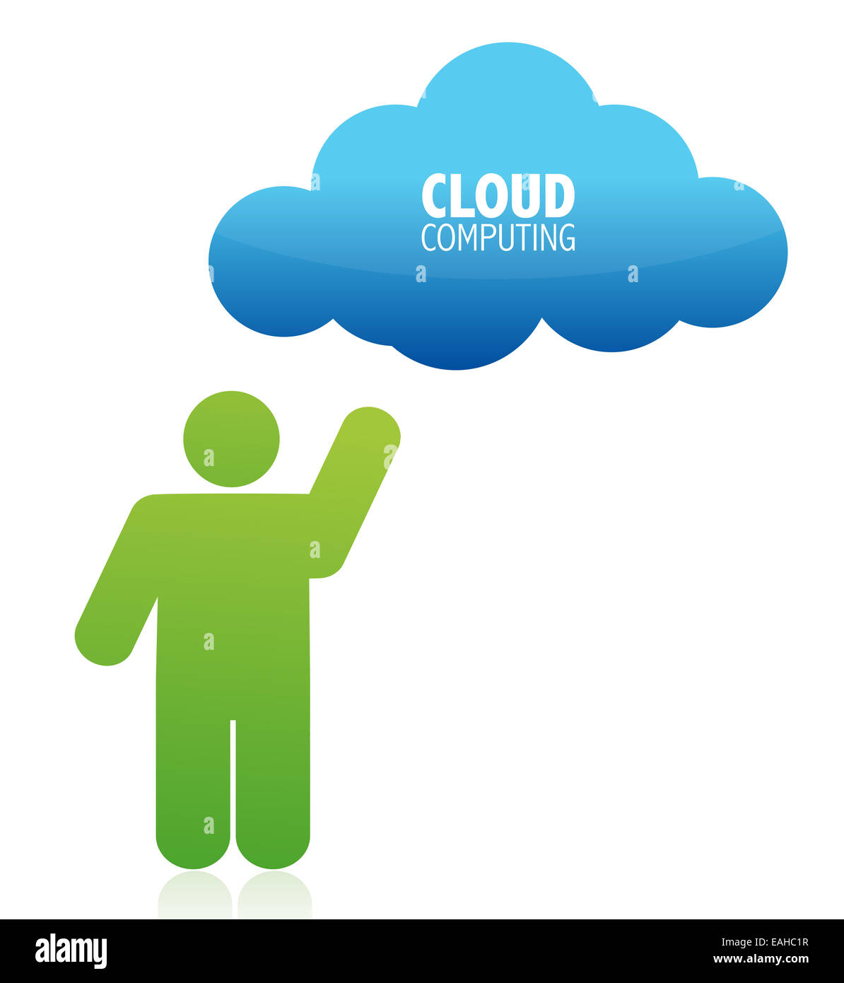 Cloud computing illustration design Stock Photo - Alamy