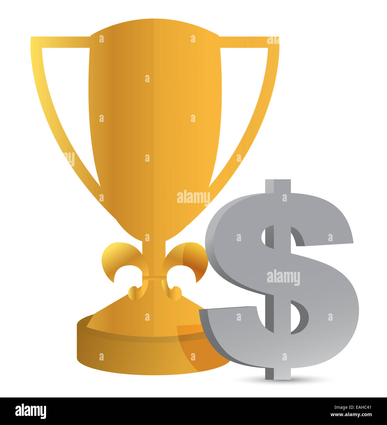 Award trophy dollar sign hi-res stock photography and images - Alamy