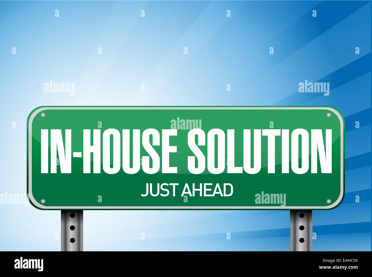 In house road sign illustration design Stock Photo - Alamy