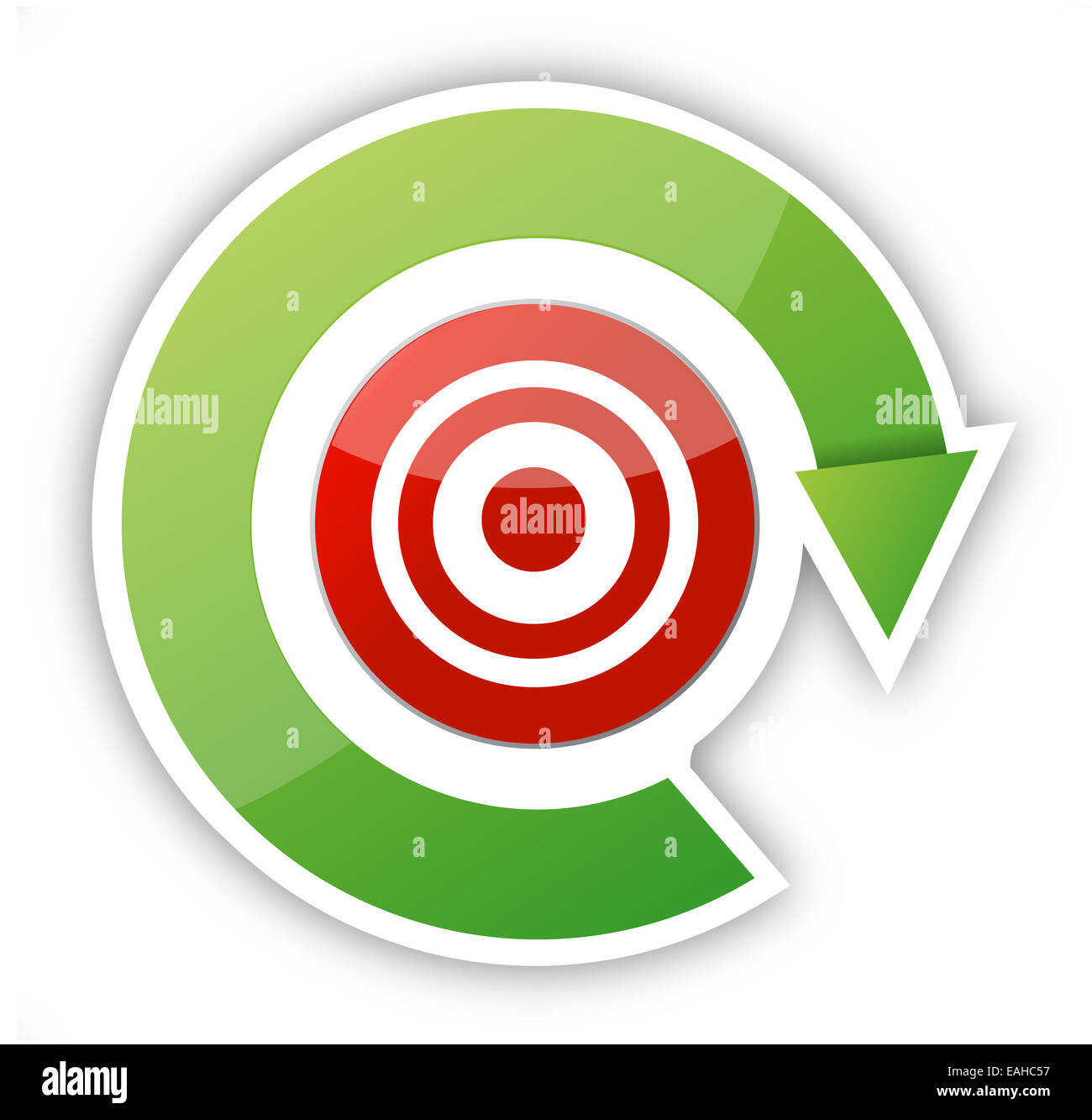 target cycle illustration design over a white background Stock Photo ...