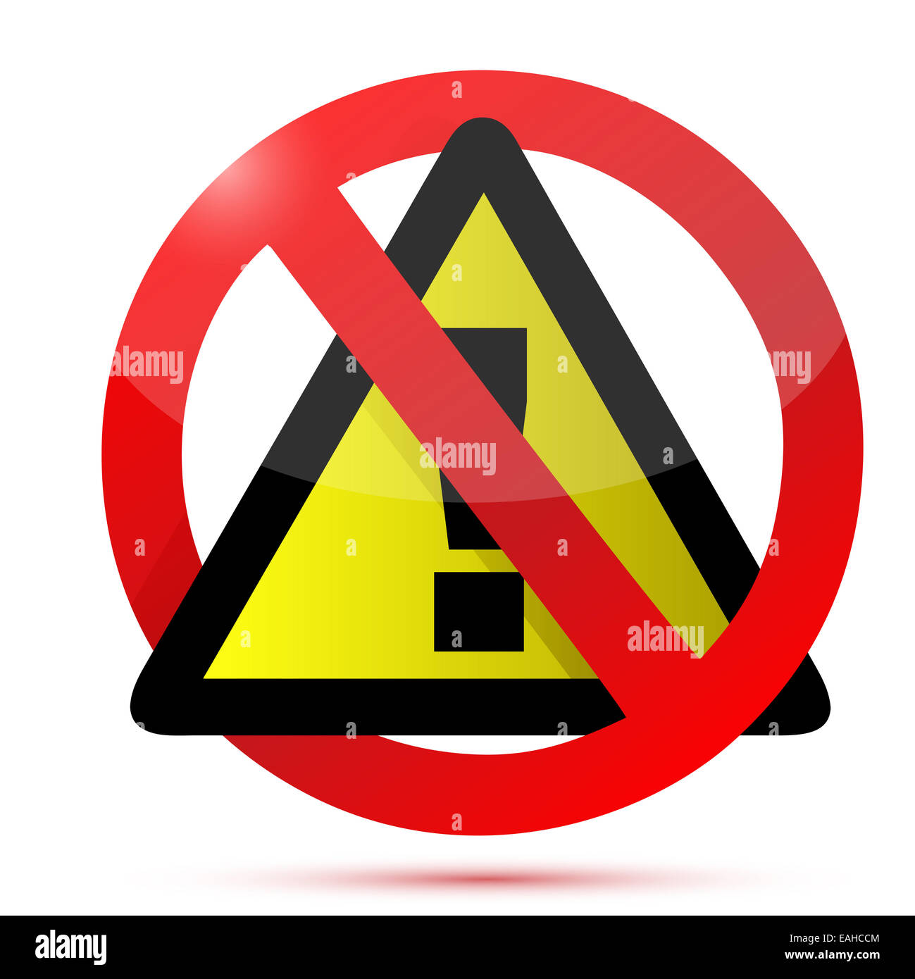 Dont warning sign illustration design Stock Photo - Alamy