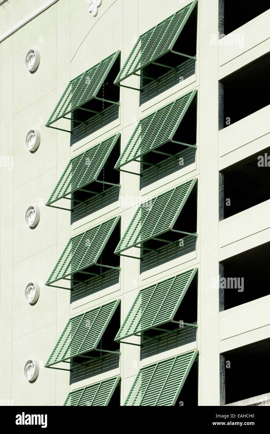Architecture Abstract: Exterior of a parking garage creates a dynamic ...