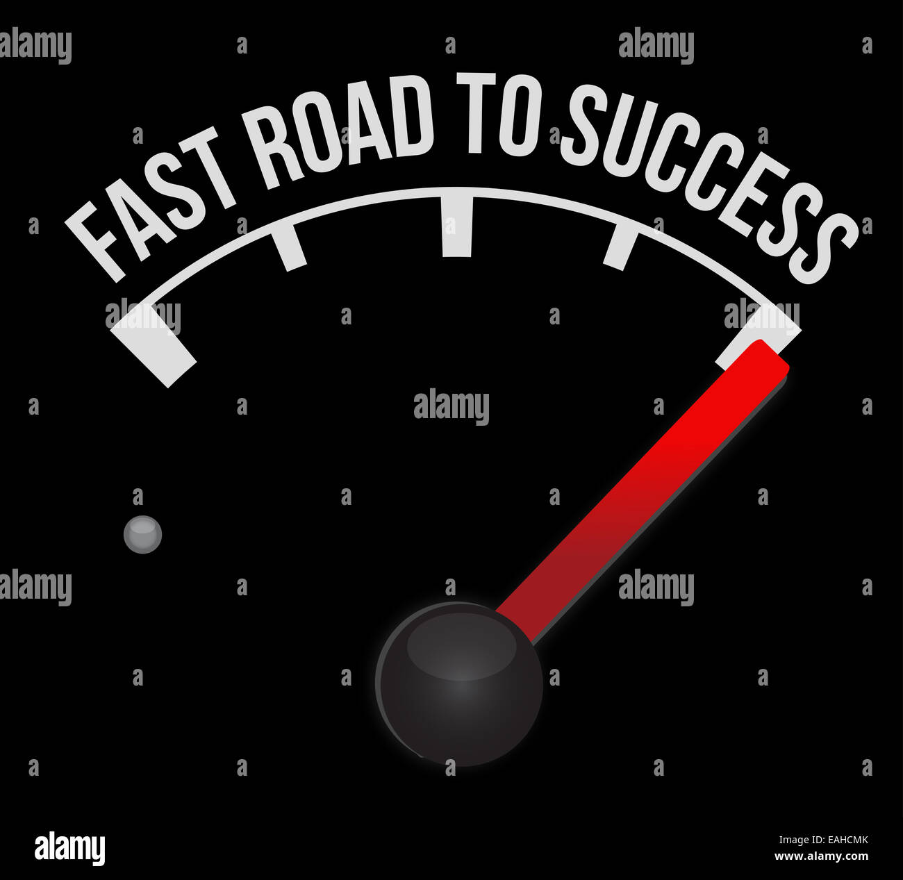 Speedometer scoring fast road to success Stock Photo - Alamy