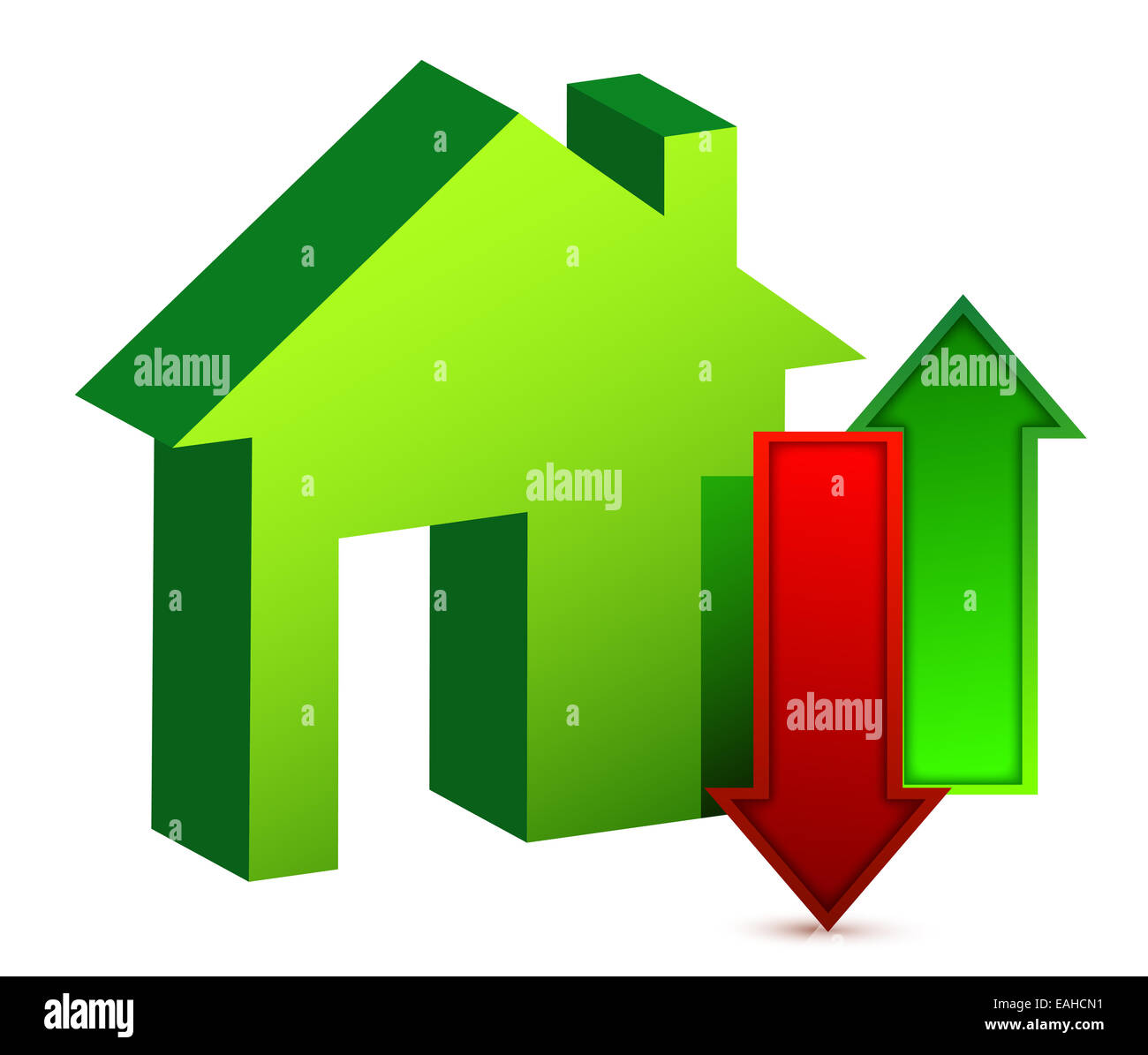 House upload and download Stock Photo - Alamy