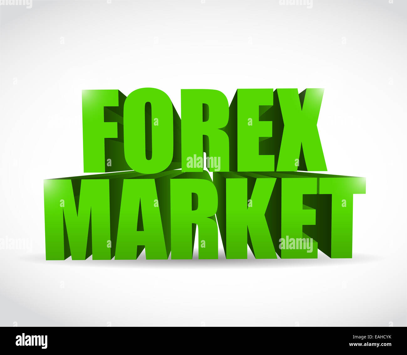 Forex market 3d text sign illustration design Stock Photo - Alamy