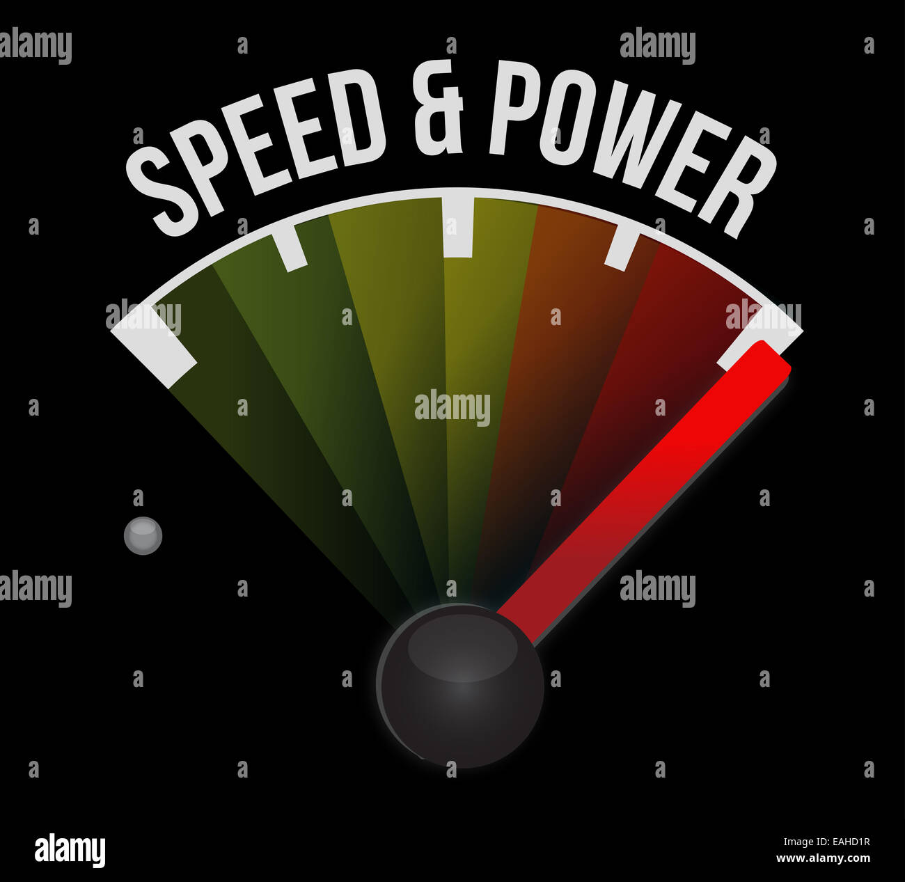 Speed and power concept speedometer Stock Photo - Alamy